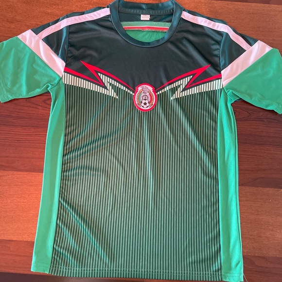 Shirts | Vtg Mexico Soccer Jersey Football Green International Club Kit ...